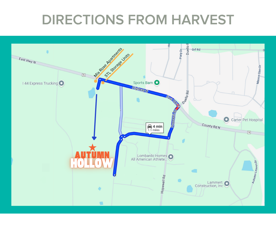 Autumn Hollow Community Directions - Lombardo Homes